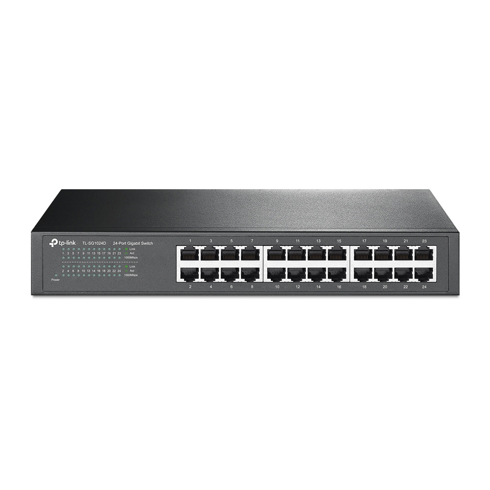 SWITCH 24 Gigabit RJ45 Ports, 1U 13-inch Rack-mountable l Case ...