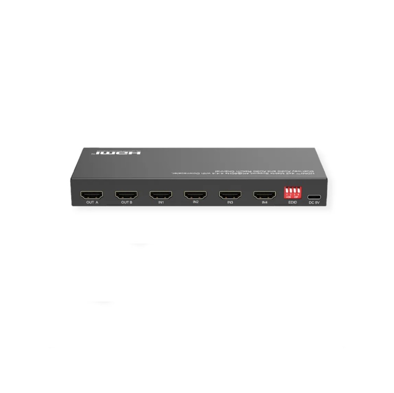 MATRIX SWITCH HDMI 4IN 2OUT 4K@60Hz with Remote Control | Tanonline.gr